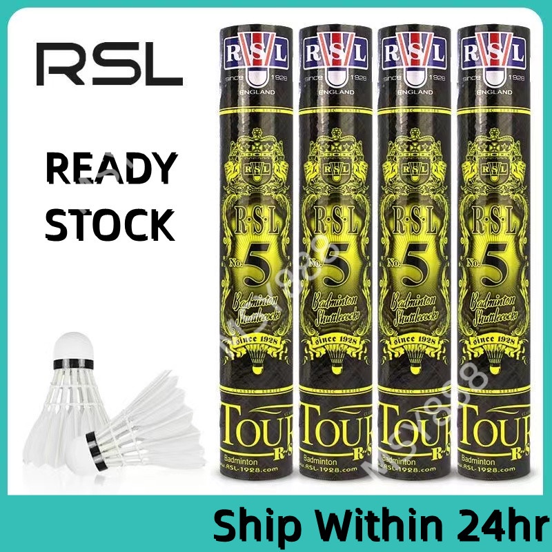 RSL 5 Tourney Shuttlecocks Cầu Lông Vịt Lông Bóng 12 Chiếc (Tốc Độ 77 ...