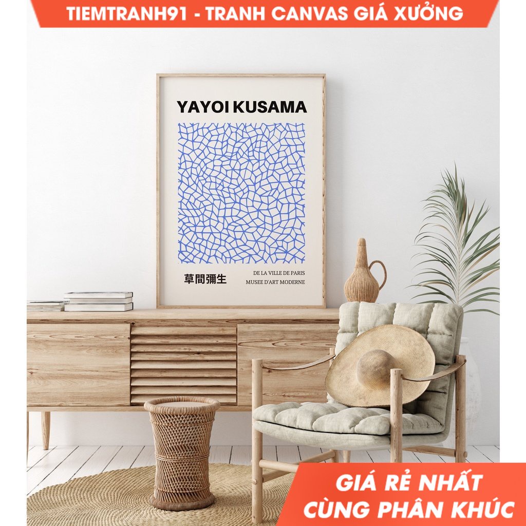 Tranh treo tường Yayoi Kusama Poster, Yayoi Kusama Exhibition Poster ...