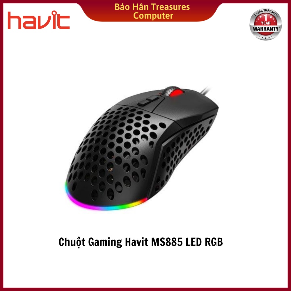 Chuột Dây Gaming Havit MS885 LED RGB 12000dpi - Hàng Chính Hãng ...