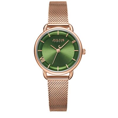 [Julius Mall Store] Đồng hồ nữ Julius Ja-1268 dây thép | Shopee Việt Nam