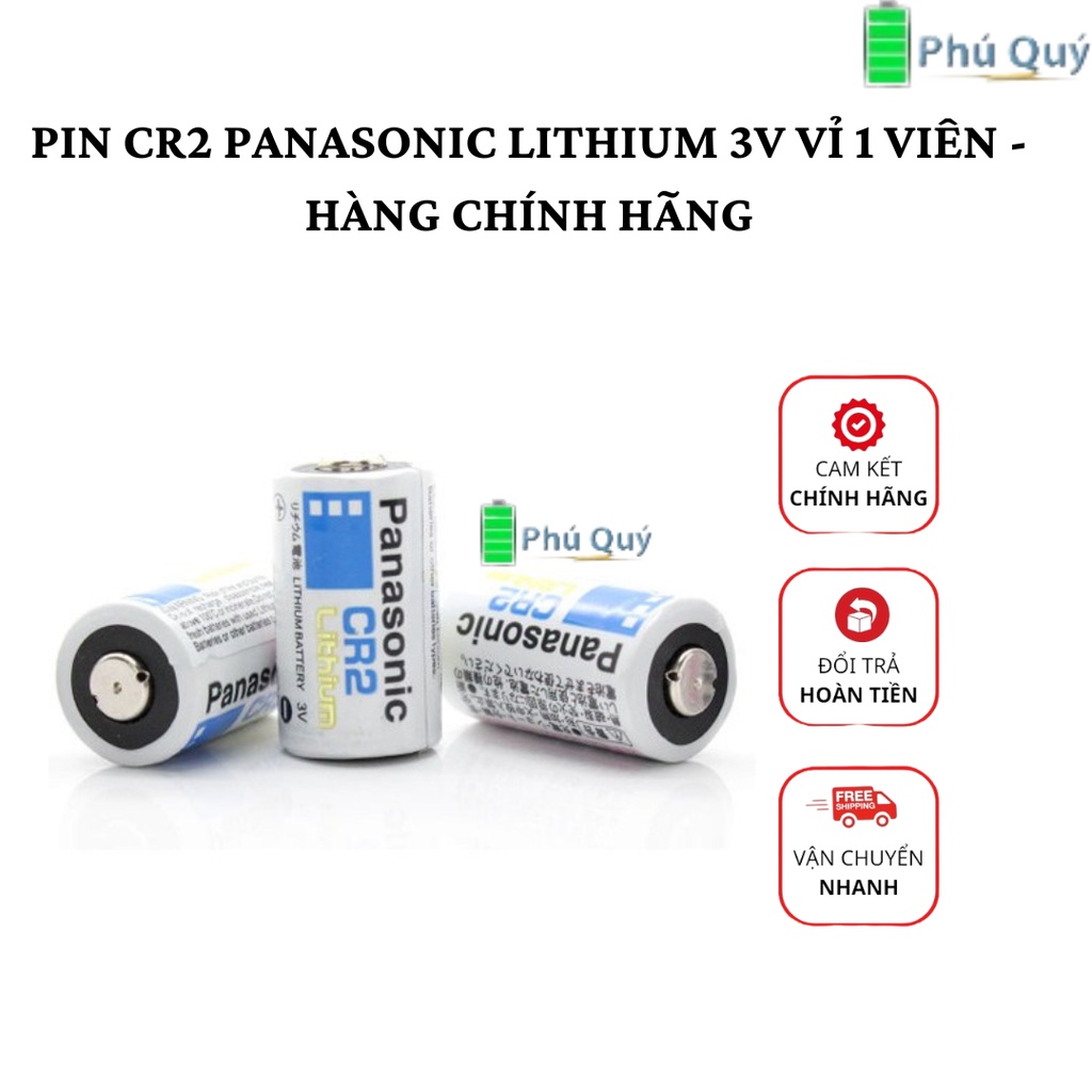 Pin CR2 Panasonic Lithium 3V Vỉ 1 Viên - Hàng Chính Hãng | Shopee Việt Nam