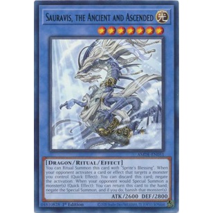 Thẻ Bài Yugioh Sauravis, the Ancient and Ascended - AMDE-EN051 - Rare ...