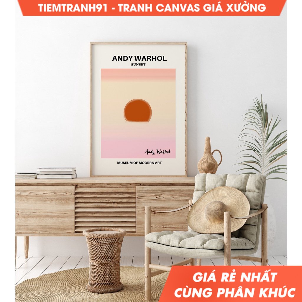 Tranh treo tường Andy Warhol, Andy Warhol Sunset,Warhol, Andy Warhol ...