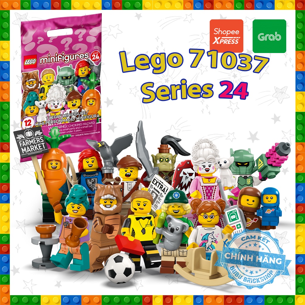 [1 nhân vật] Nhân vật Lego 71037 - Lego Minifigures Series 24 | Shopee ...