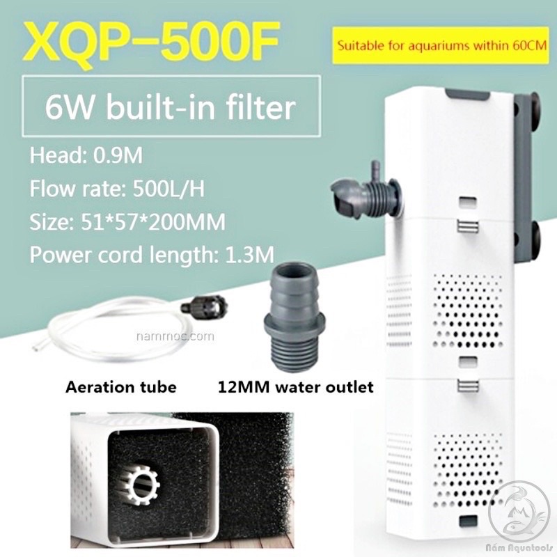 Máy lọc bể cá XQP-500F, XQP-1000F, XQP-1500F máy lọc chìm gắn thành bể ...