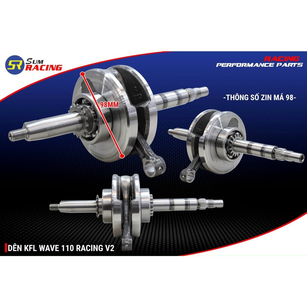 Dên Lớn Wave 110 Sum Racing Má 98 ( Hành trình 55.5 ) | Shopee Việt Nam