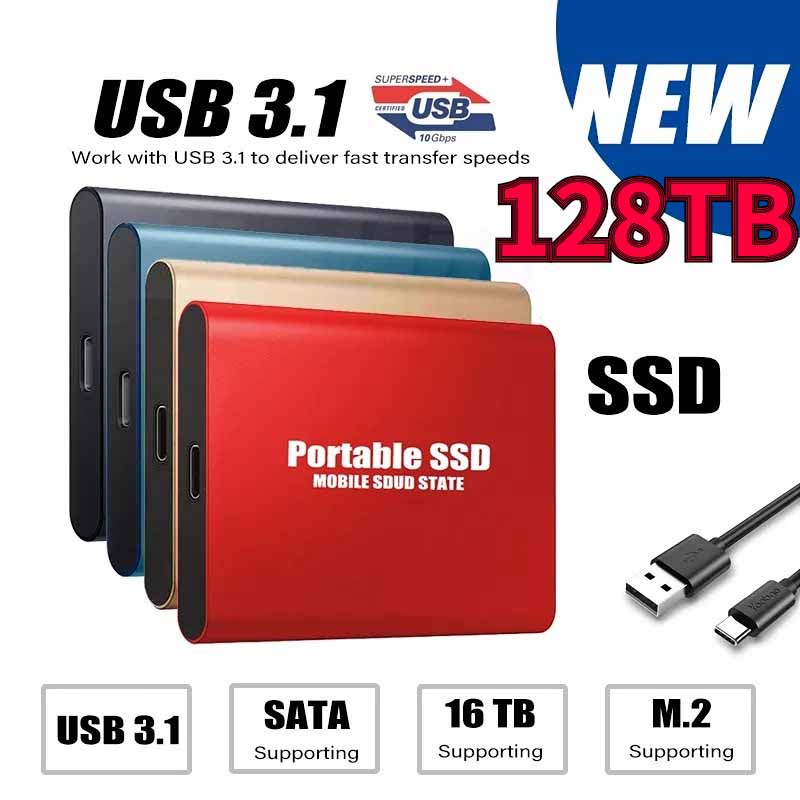 Ổ Cứng Ngoài SSD 2TB 1TB 60TB 128TB Type-C 16TB USB 3.1 Cho Laptop PS4 | Shopee Việt Nam