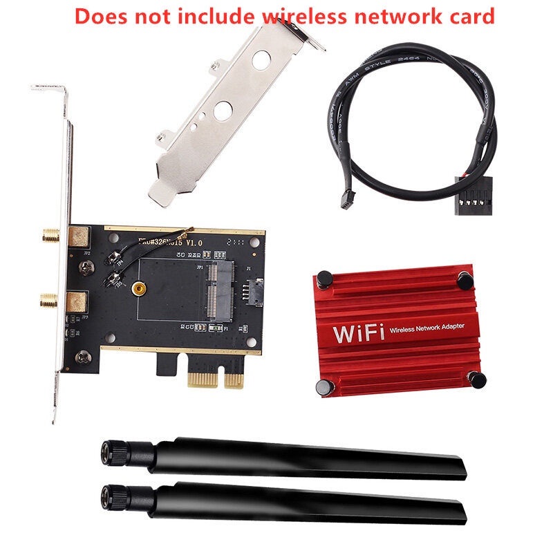 Thẻ WiFi Bluetooth 6 Intel AX200 AX210 9260 8265 8260 M.2 Sang PCIE ...