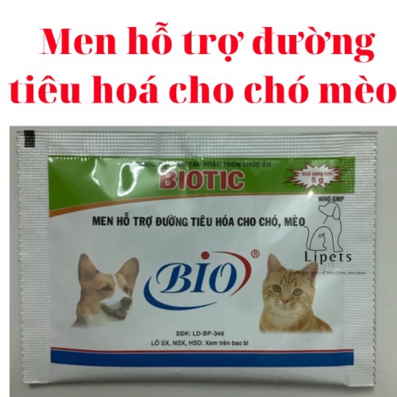 BIOTIC MEN TIÊU HOÁ CHO CHÓ MÈO 1 gói/ 5g | Shopee Việt Nam