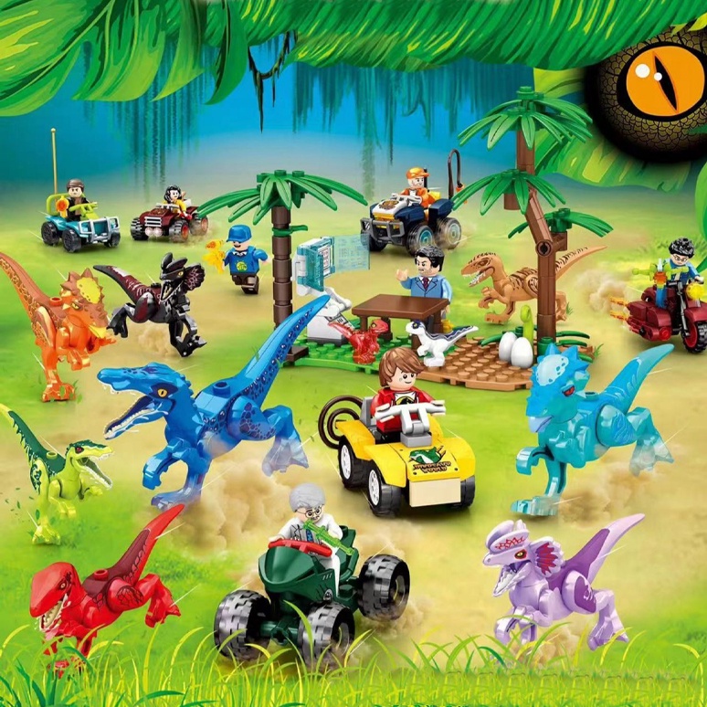 Bộ mô hình lego thế giới khủng long 8 in 1 | Shopee Việt Nam