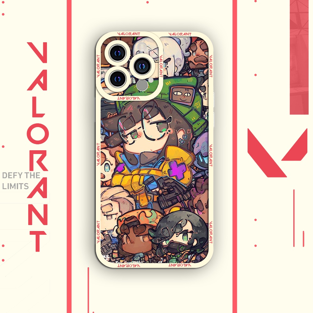Ốp iphone cạnh vuông picase14 Valorant pattern 6/6s/7/7plus/8/8plus/x ...
