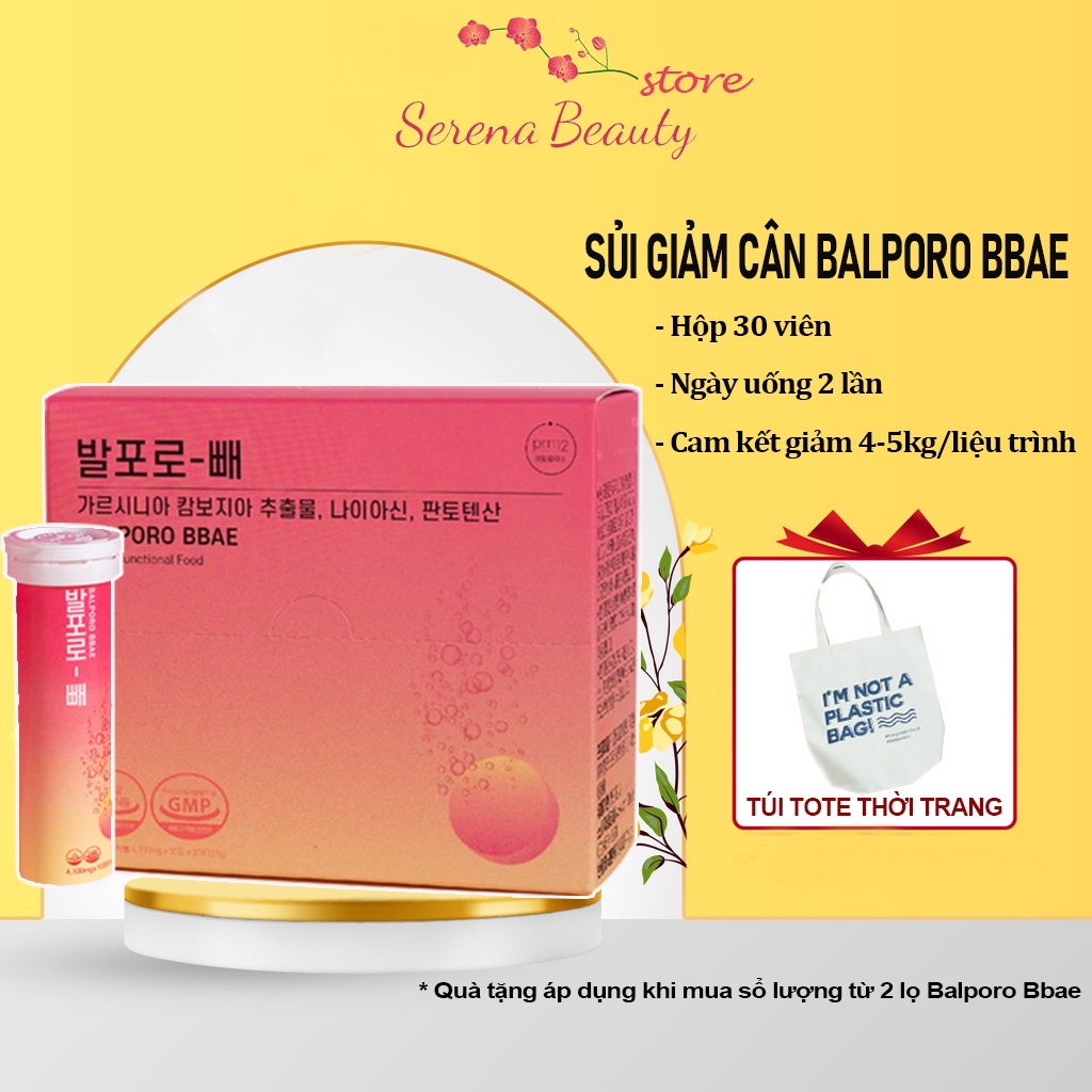 Viên Sủi Giảm Cân Balporo BBae lab chính hãng Hàn Quốc detox TPCN không ...