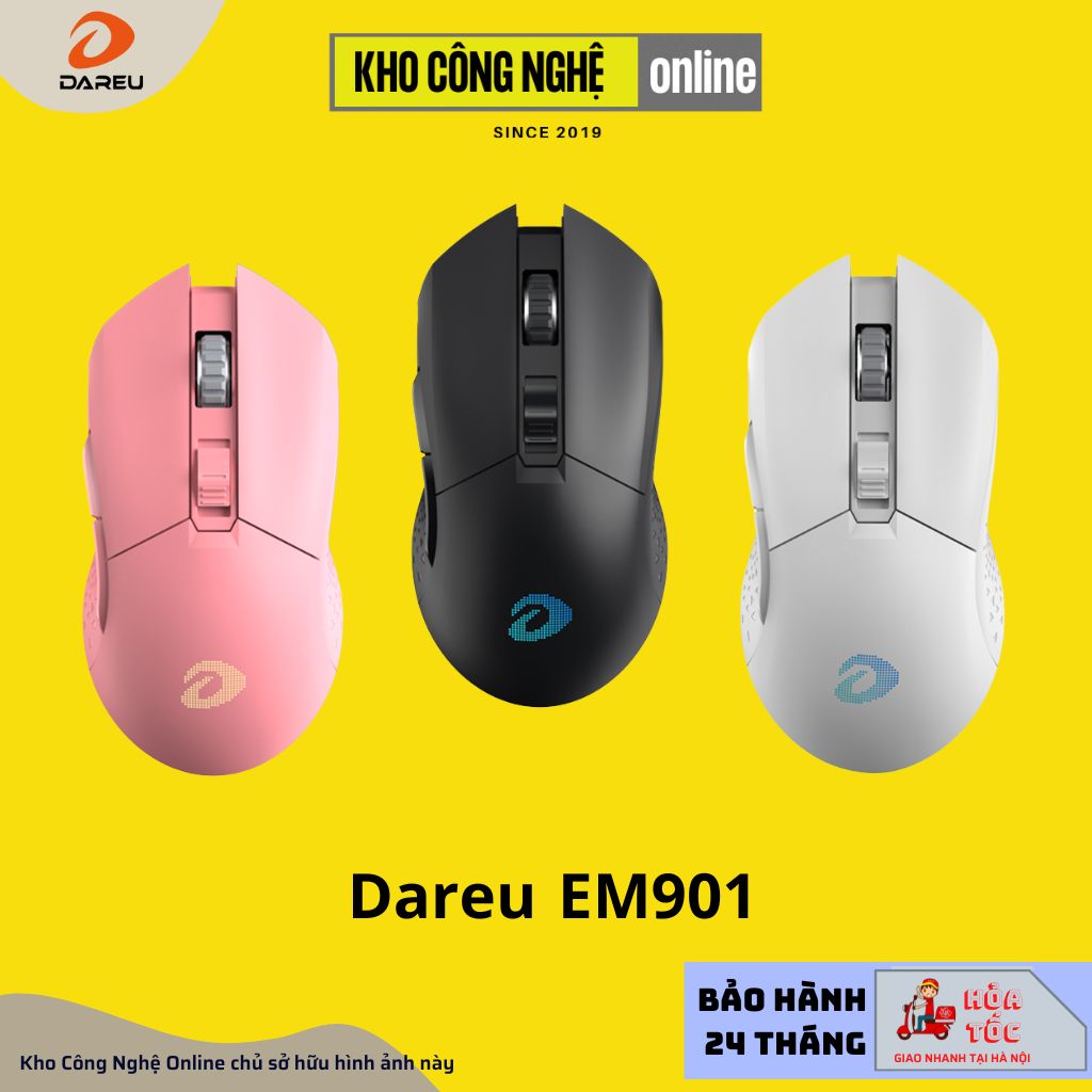 Chuột không dây Gaming DAREU EM901 RGB (BRAVO ATG4090 sensor) | Shopee ...