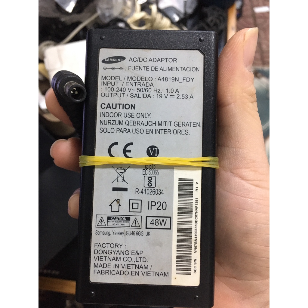 🌟ZIN CŨ🌟Adapter nguồn màn hình tivi samsung 19V 2.53A 3.17A 3.16A 4.7A ...