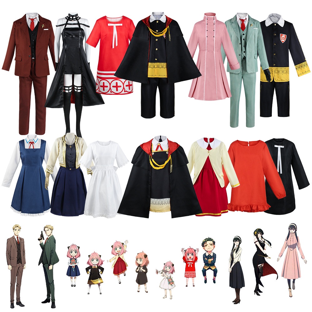 Trang Phục Cosplay Nhân Vật Yor Forger Loid Forger | Shopee Việt Nam