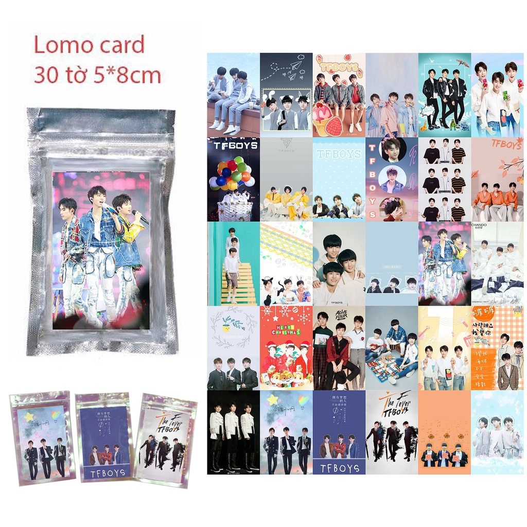 Lomo Card nhóm nhạc TFBOYS LM7 30 tờ 5*8cm | Shopee Việt Nam