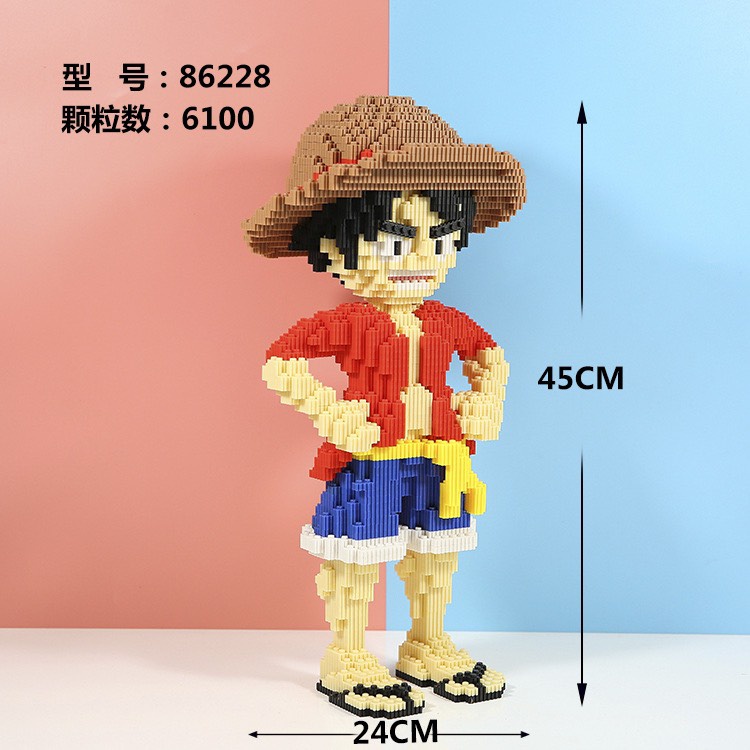 ( 45CM ) [Size lớn] Mô hình lắp ráp lego one piece Luffy Vua hải tặc ...