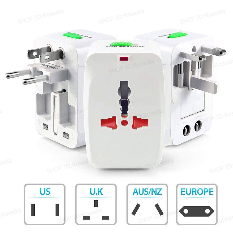 Global Universal Plug Adapter All-in-one International World Travel AC ...