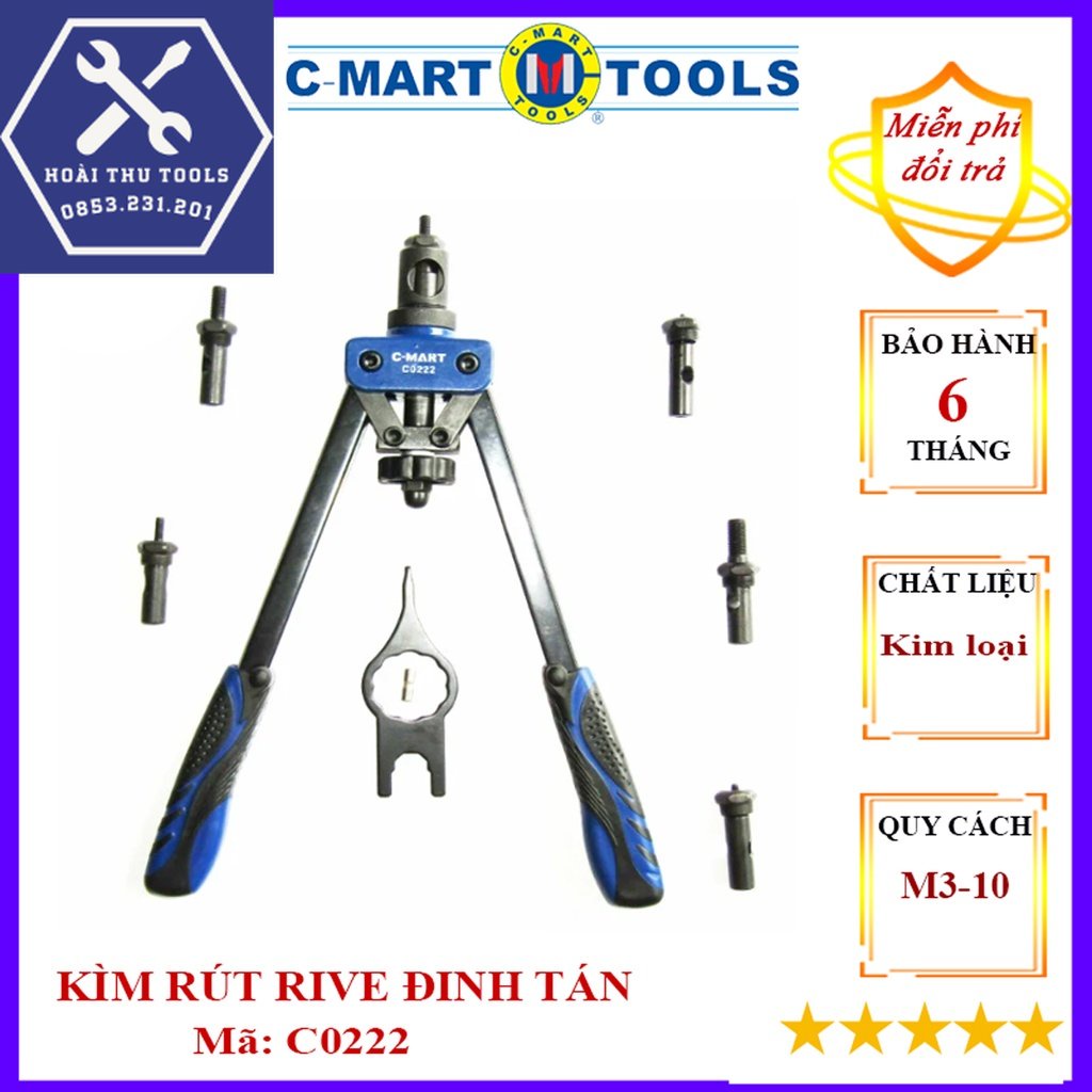 Kìm rút rive đinh tán ren Ecu C-mart C0222 M3-M10 -Siêu tiết kiệm Chất ...