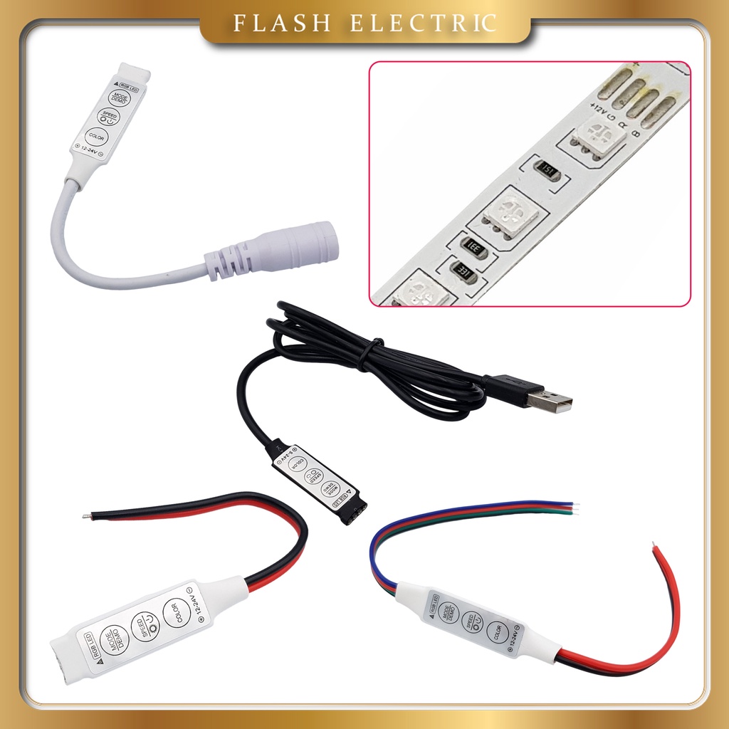 Mạch điều khiển Led RGB 5050 3825 5V-12V-24VDC 4 chân (tổng hợp các ...