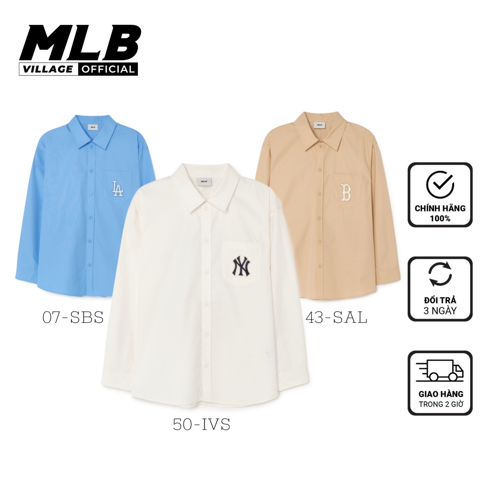 Áo Sơ Mi MLB Classic Monogram Big Logo Shirt - Áo Sơ Mi MLB chính hãng ...