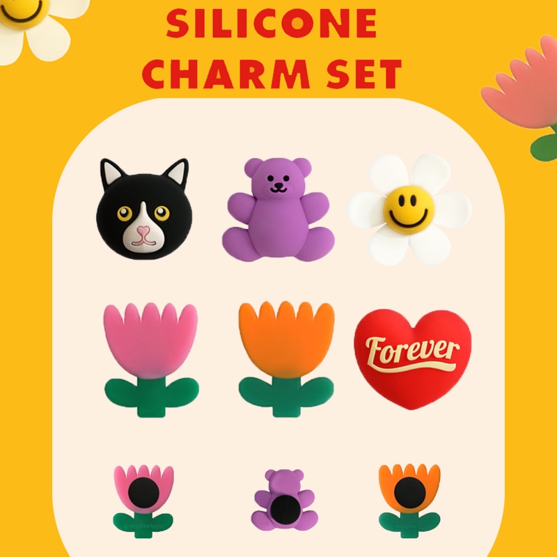 Charm Crocs Jibbitz Nút Silicone Hình Giày Búp Bê Dễ Thương Sticker Dép ...