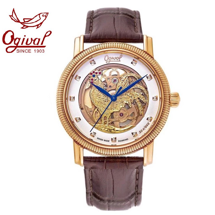 Đồng Hồ Nam Ogival Kim Kê Skeleton OG358.37AGR-GL - Hàng Chính Hãng | Shopee Việt Nam