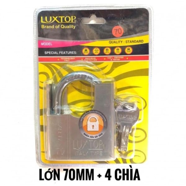 Ổ Khóa Luxtop Chống Cắt 70mm ( LOẠI XỊN) | Shopee Việt Nam