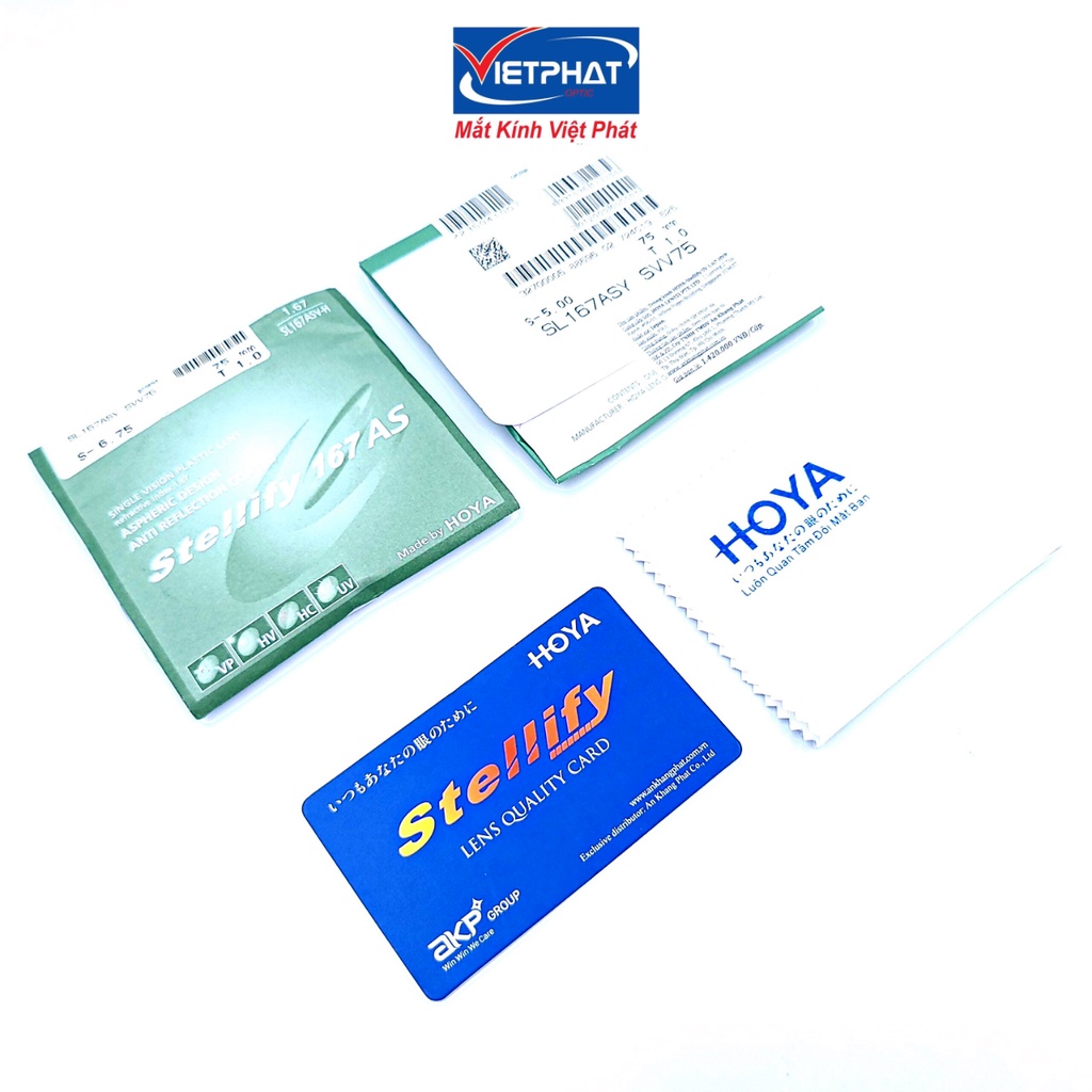 Tròng kính HOYA STELLIFY 1.55S, 1.60AS và 1.67AS hàng chính hãng Nhật ...