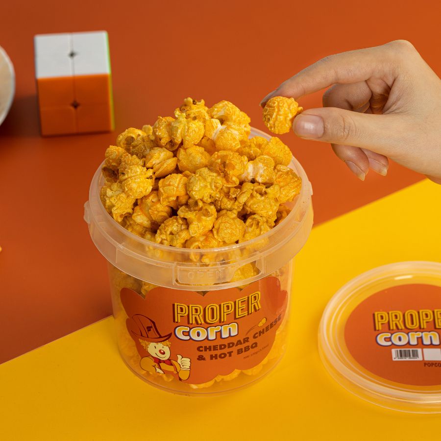 Bắp rang bơ ProperCorn vị Cheddar Cheese & Hot BBQ - MỚI | Shopee Việt Nam