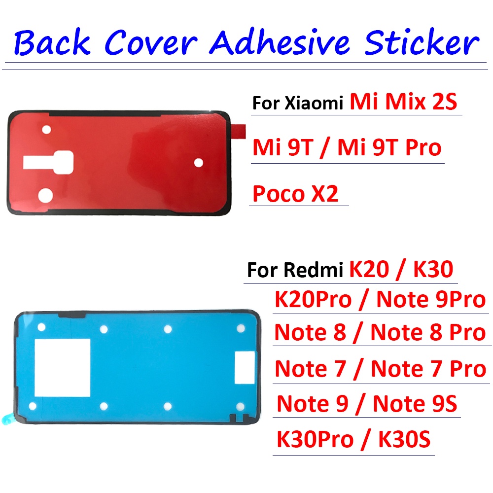Bộ 2 Cuộn Băng Keo Dán Nắp Pin Cho xiaomi mi 9 9t mix 2s redmi note 7 8 ...