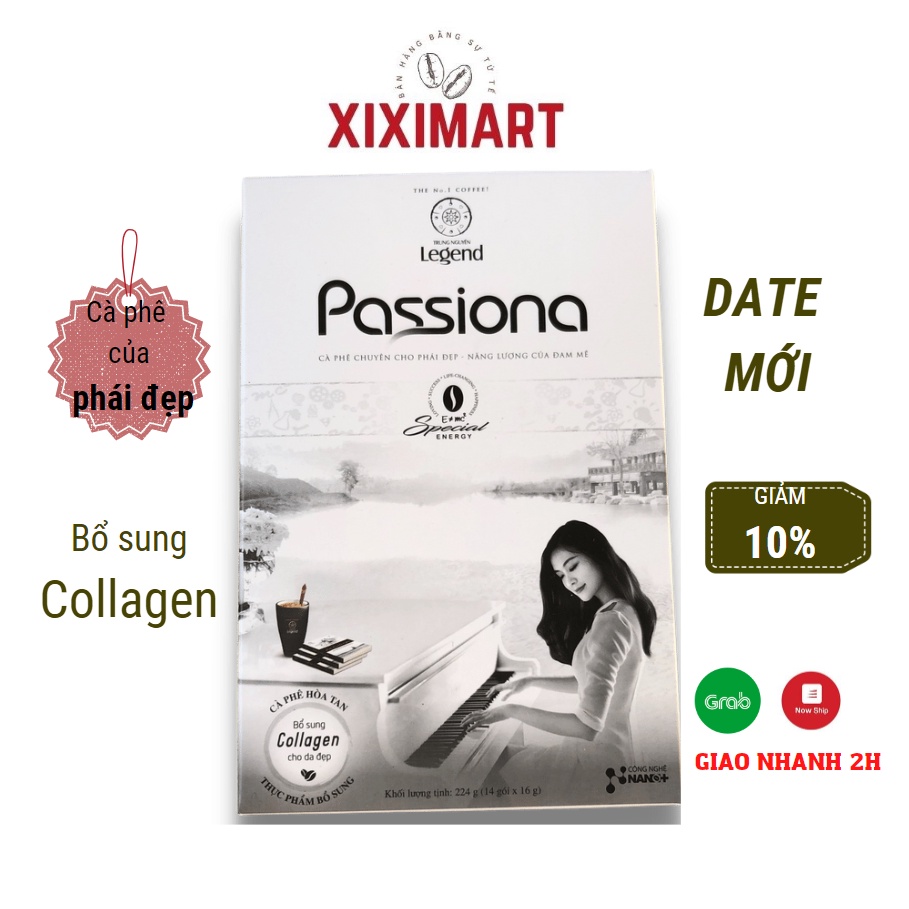 [Collagen] Cà phê Passiona Trung Nguyên Legend 224g (14 gói x 16g) | Shopee Việt Nam