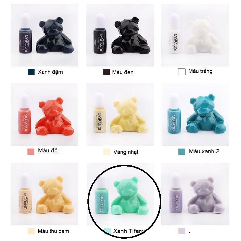 Màu đục pha resin, màu pha Epoxy resin, UV resin, Nến thơm | Shopee ...