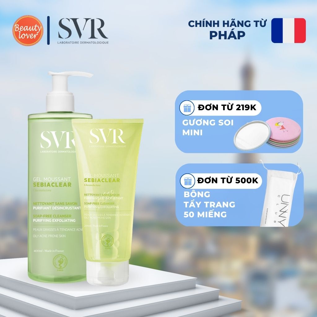 Sữa rửa mặt SVR sebiaclear gel moussant 400ml, srm svr 400ml - Beauty ...