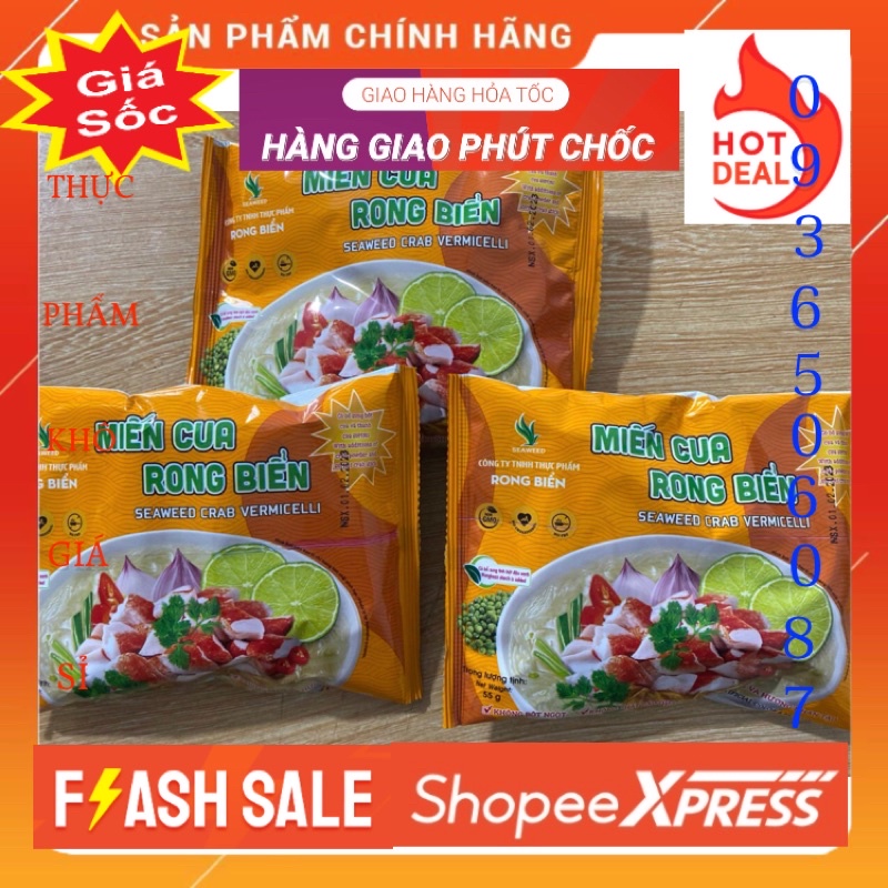 [ Combo 5 gói - 10 gói ] Miến cua rong biển gói 55g | Shopee Việt Nam