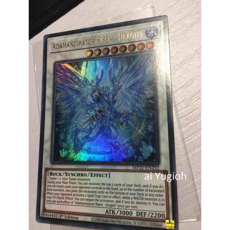 Thẻ bài YUGIOH - Adamancipator Risen - Dragite - MP21-EN232 - Ultra Rare 1st Edition | Shopee ...