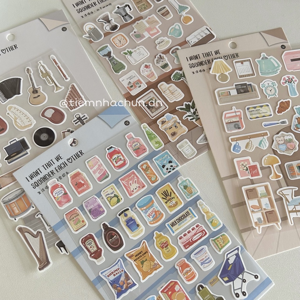 STICKER HÀN QUỐC MY DAILY LIFE decor journal (ảnh thật) - tiệm nhà chun ...