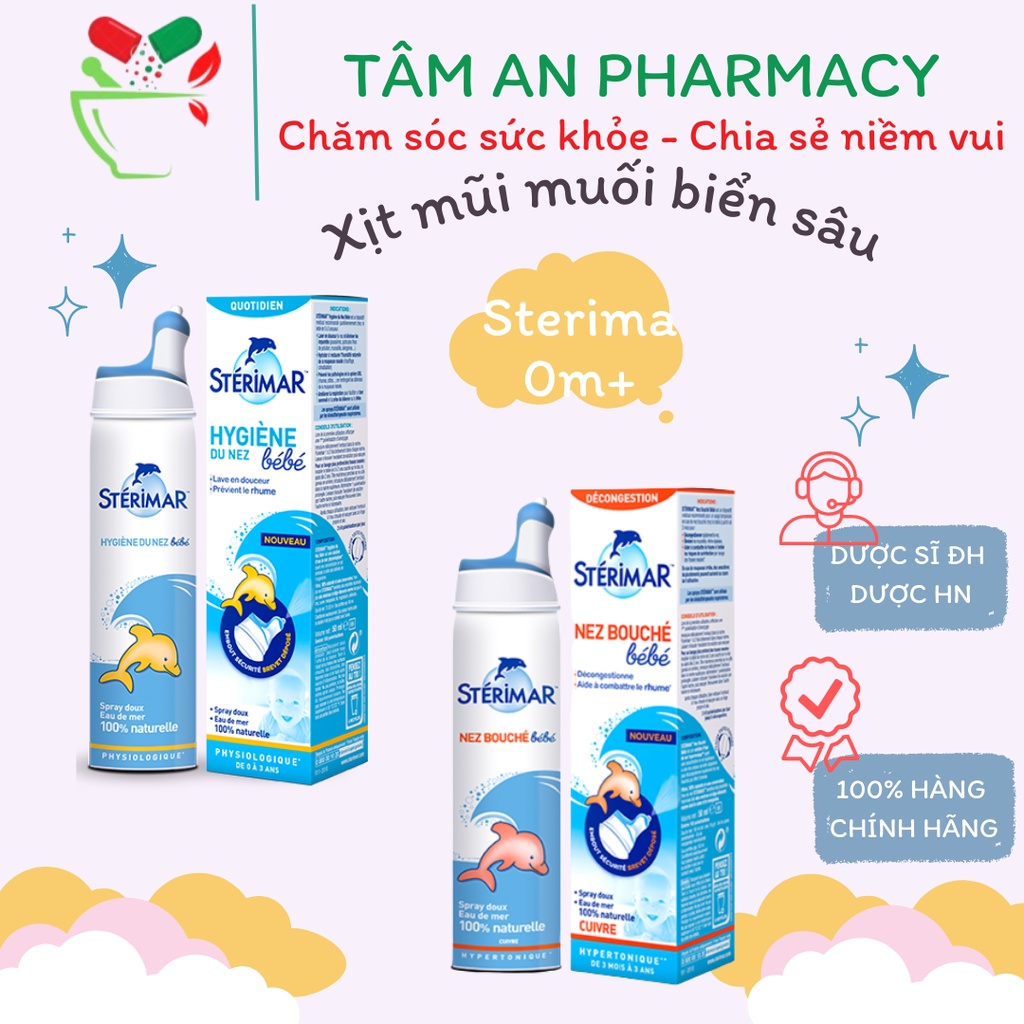 [Ship hỏa tốc] Xịt Muối Biển Cá Heo Vàng, Cá Heo Cam Sterima Pháp 100ml ...