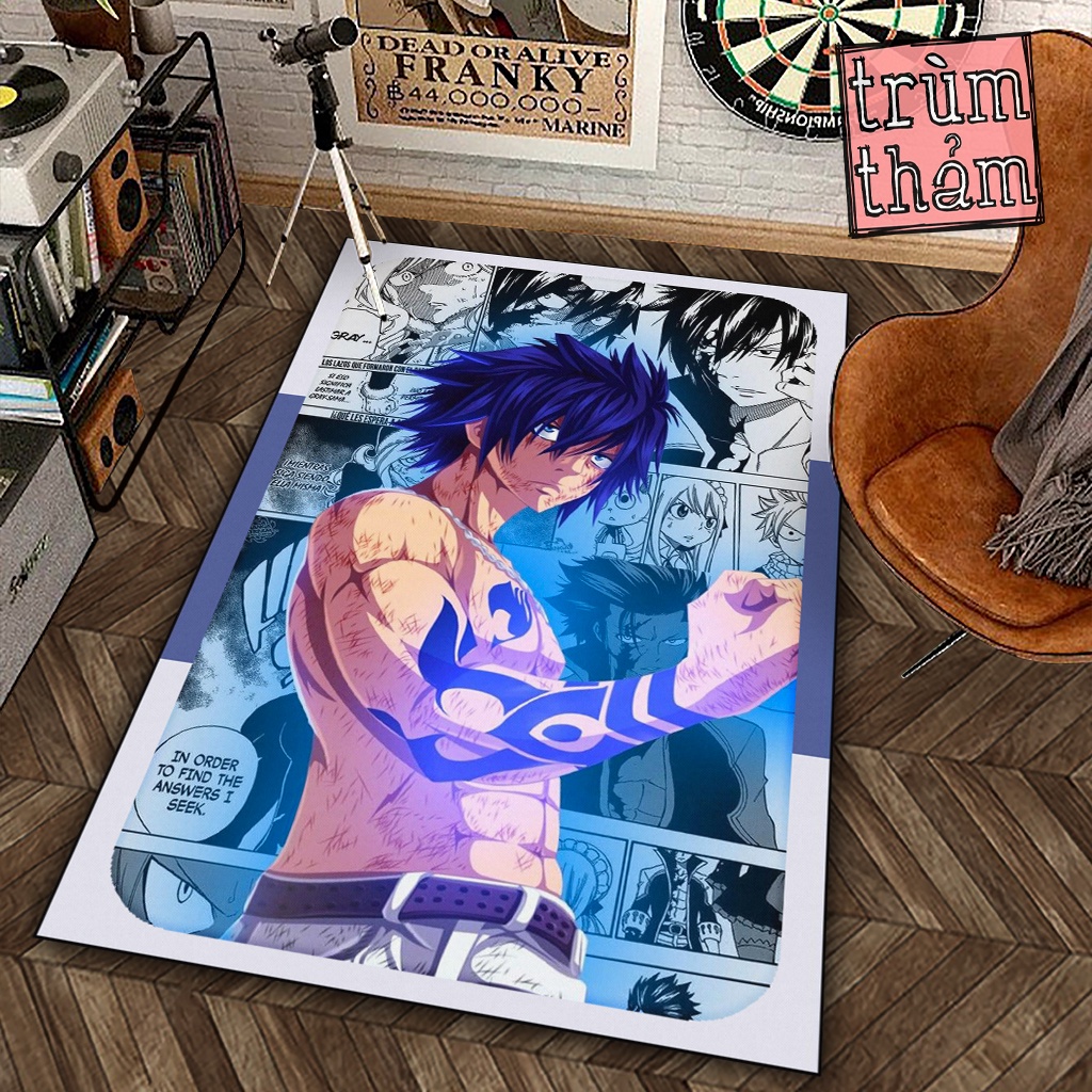 Thảm Trang Trí Fairy Tail Grey Fullbuster Anime Manga Decor Góc Học Tập ...