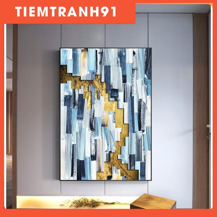 Tranh treo tường Tranh trừu tượng Abstract art, Stocks art, blue ...