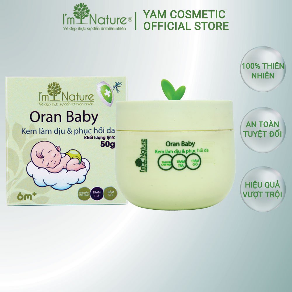 Kem Chống Muỗi Đốt Oran Baby Kem Làm Dịu Da I'm Nature Cho Bé Hộp 50gr ...