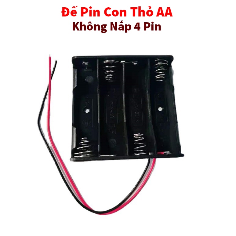 Đế Pin AA Không Nắp 1/2/3/4 Pin, Đế Pin Con Thỏ (Đầu Ra Nối Tiếp ...