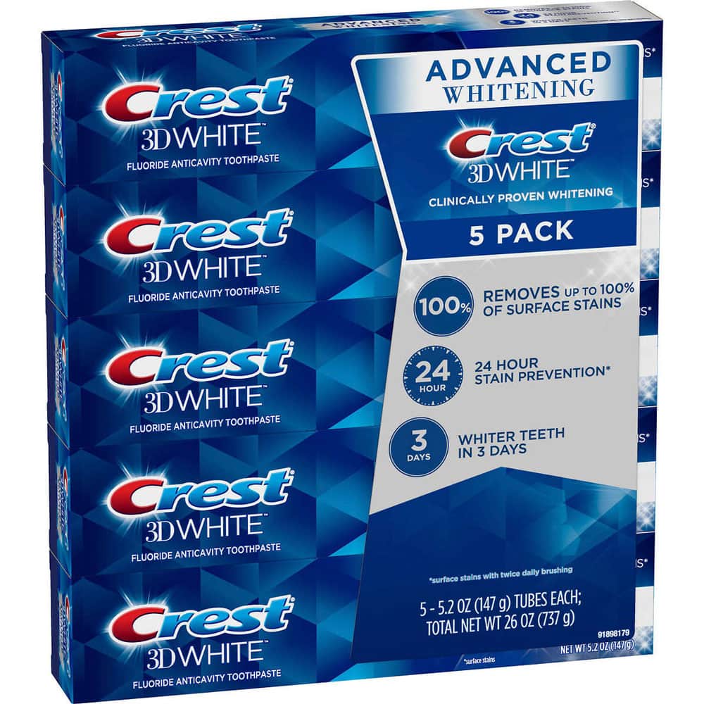 Kem đánh răng Crest 3D White Advanced Triple Whitening 147g | Shopee ...