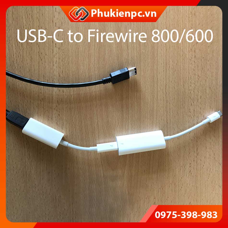 Bộ chuyển đổi USB-C sang Firewire 800, Firewire 600 kết nối Sound card ...
