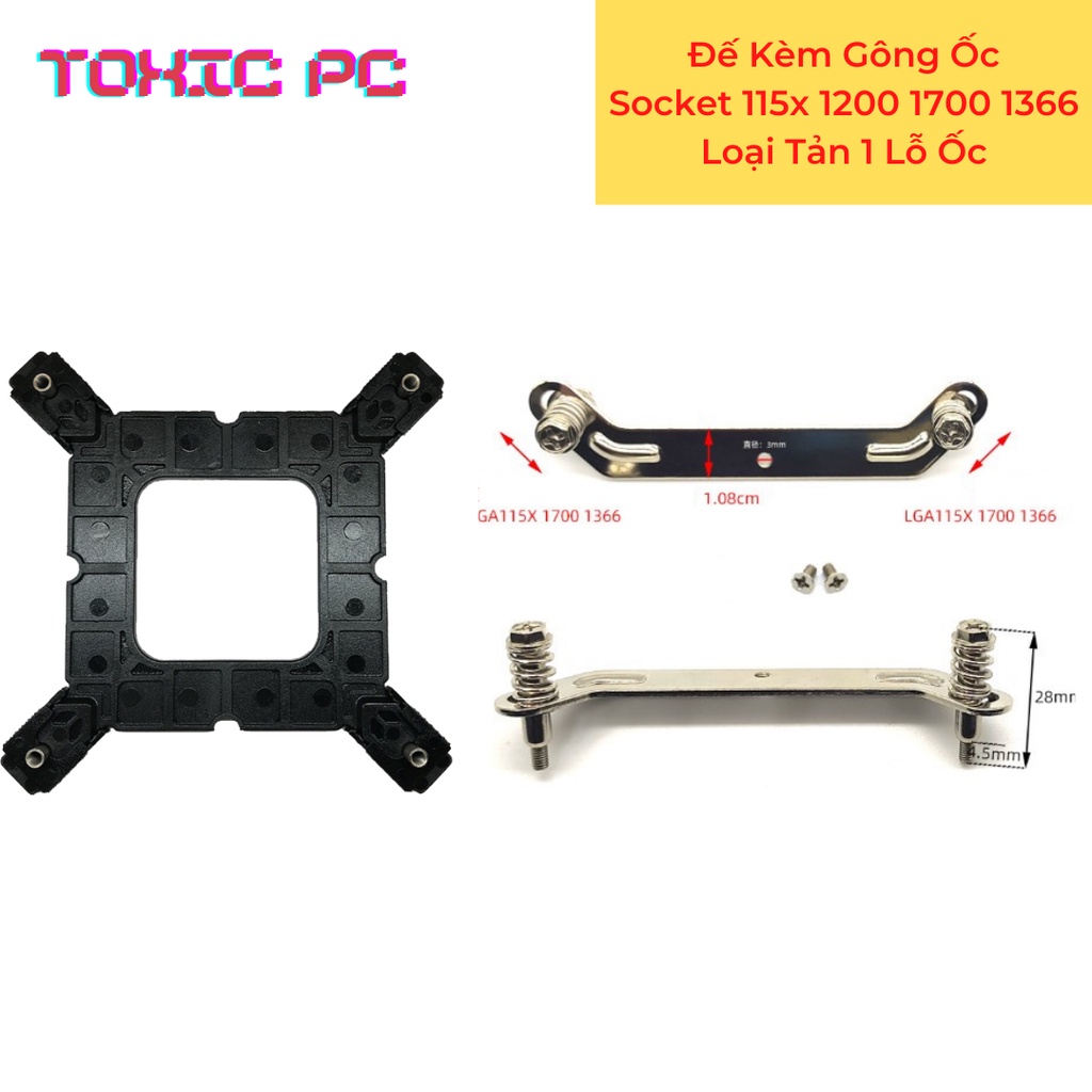 Bộ gông đế lắp tản nhiệt, Khung đế lắp tản nhiệt - Backplate CPU Intel ...