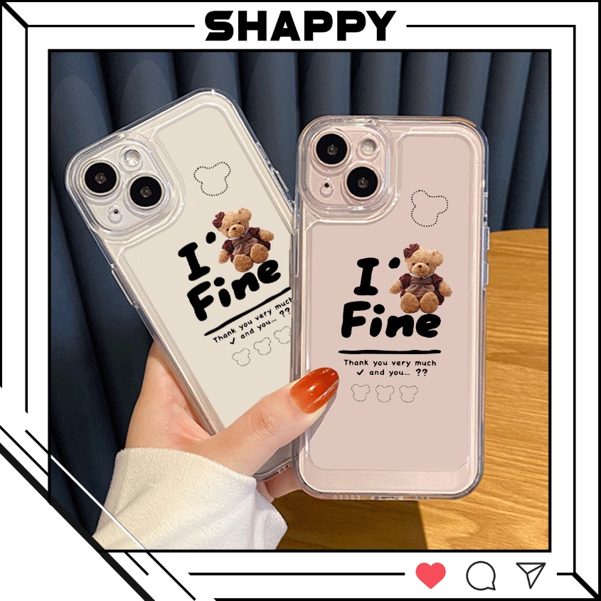 Ốp IPhone Dẻo Gấu Teddy I'm Fine [Shappy Shop] | Shopee Việt Nam