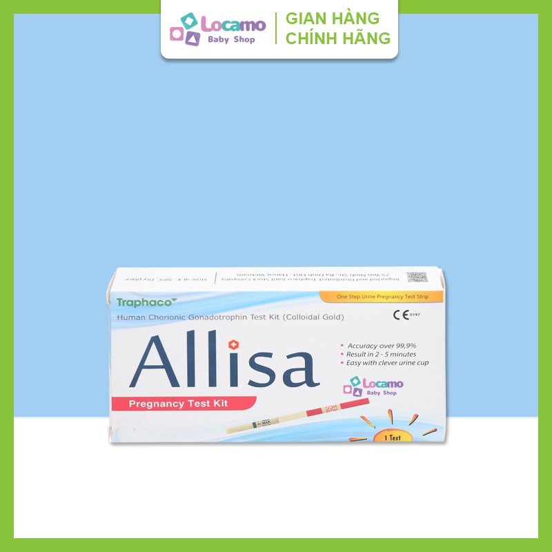 Hộp Que thử thai Allisa Traphaco nhanh chóng chính xác mọi thời điểm trong ngày | Shopee Việt Nam