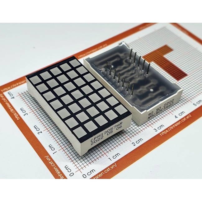 CPM13057AR Led matrix 5x7 vuông sáng đỏ 3.5x3.0mm 20x34x7mm | Shopee ...