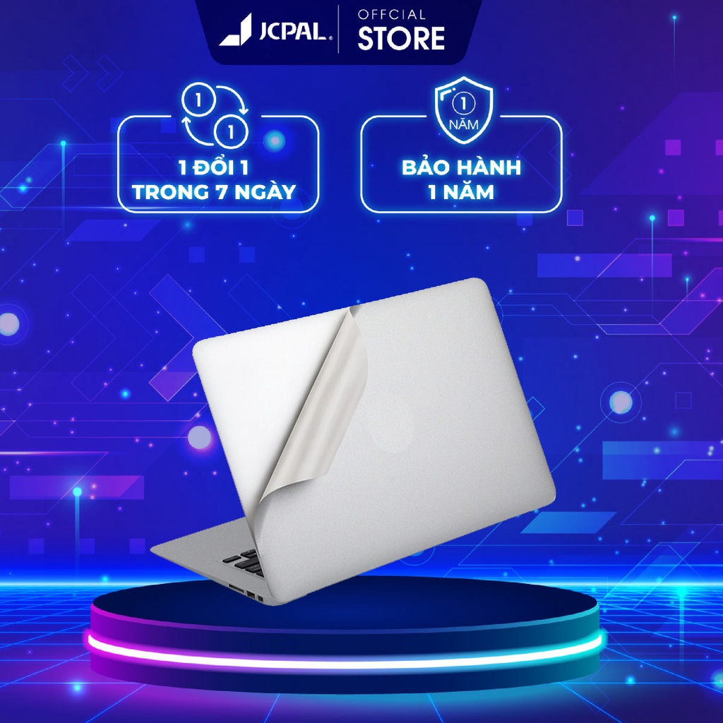 Bộ miếng dán Full JCPAL Macguard 5in1 MB Air 13 - 2018| 2019| 2020| (2021 M1) chống trầy xước ...