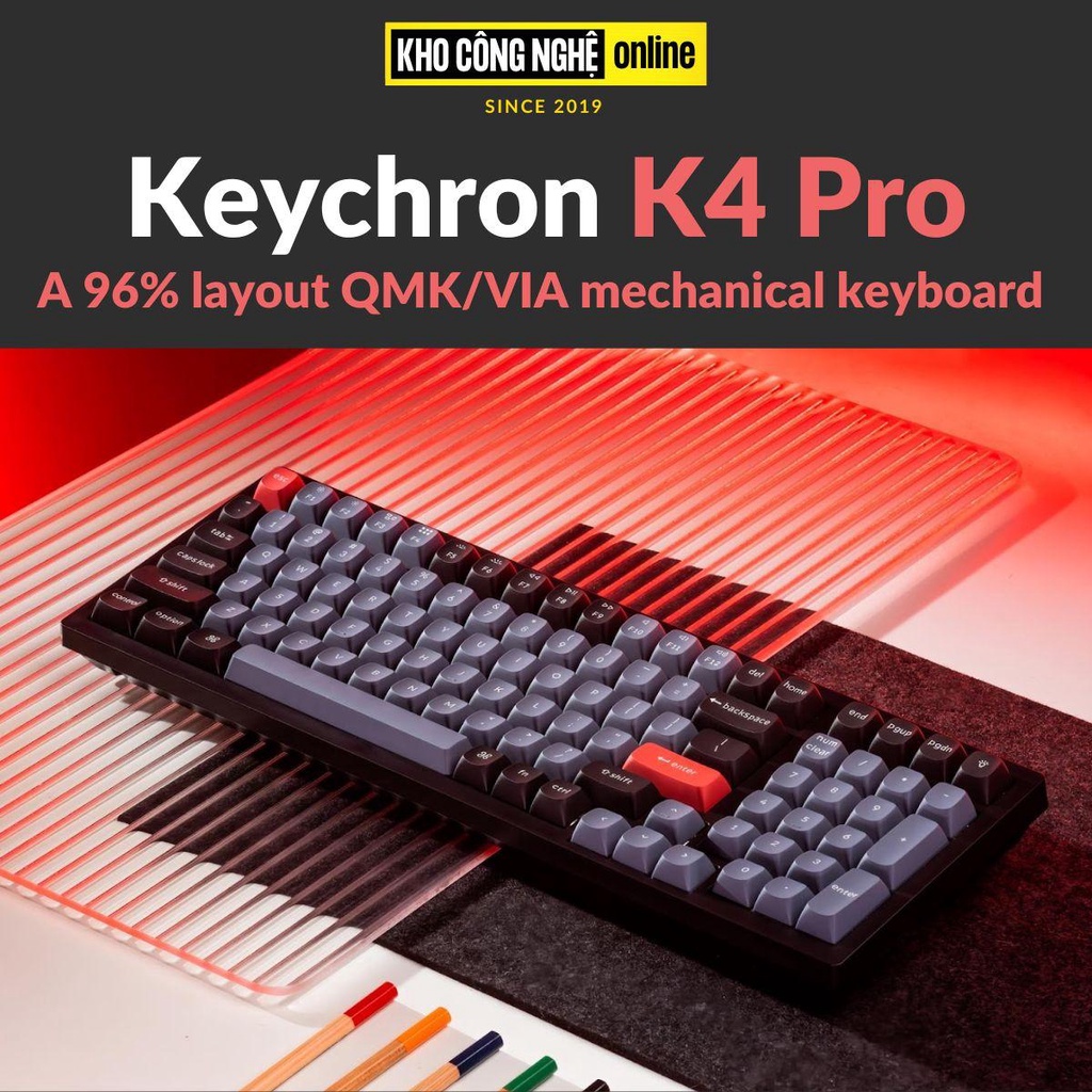 Keychron K4 Pro - Bàn phím cơ Keychron K4 Pro QMK/VIA (Hàng chính hãng ...